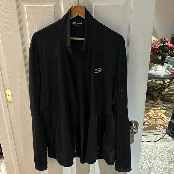 Skechers | Jackets & Coats | Sketchers Golf Mens Xxl 2xl Black Full Zip Light Weight Running ...
